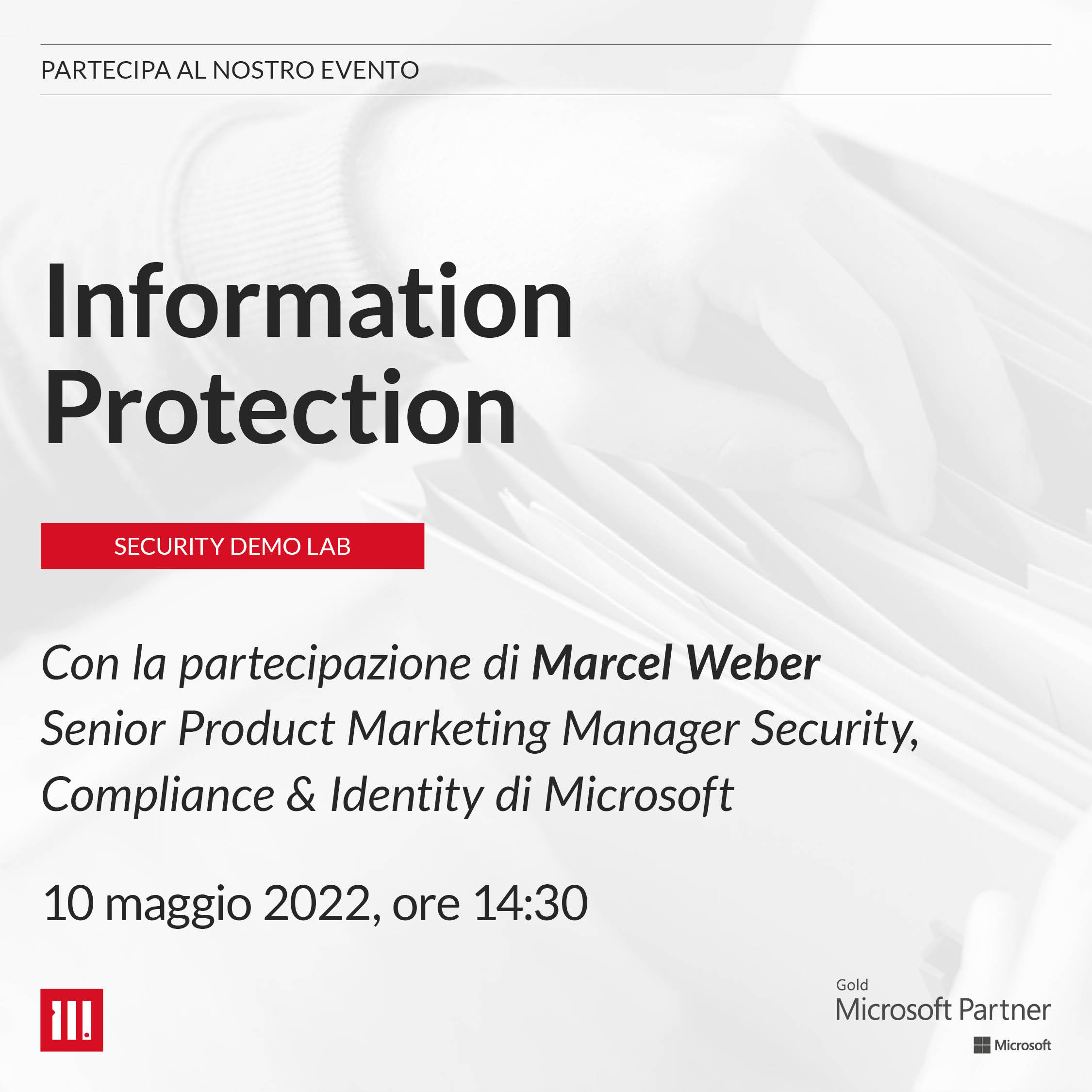 Security Demo Lab: Information Protection - Partecipa all'evento